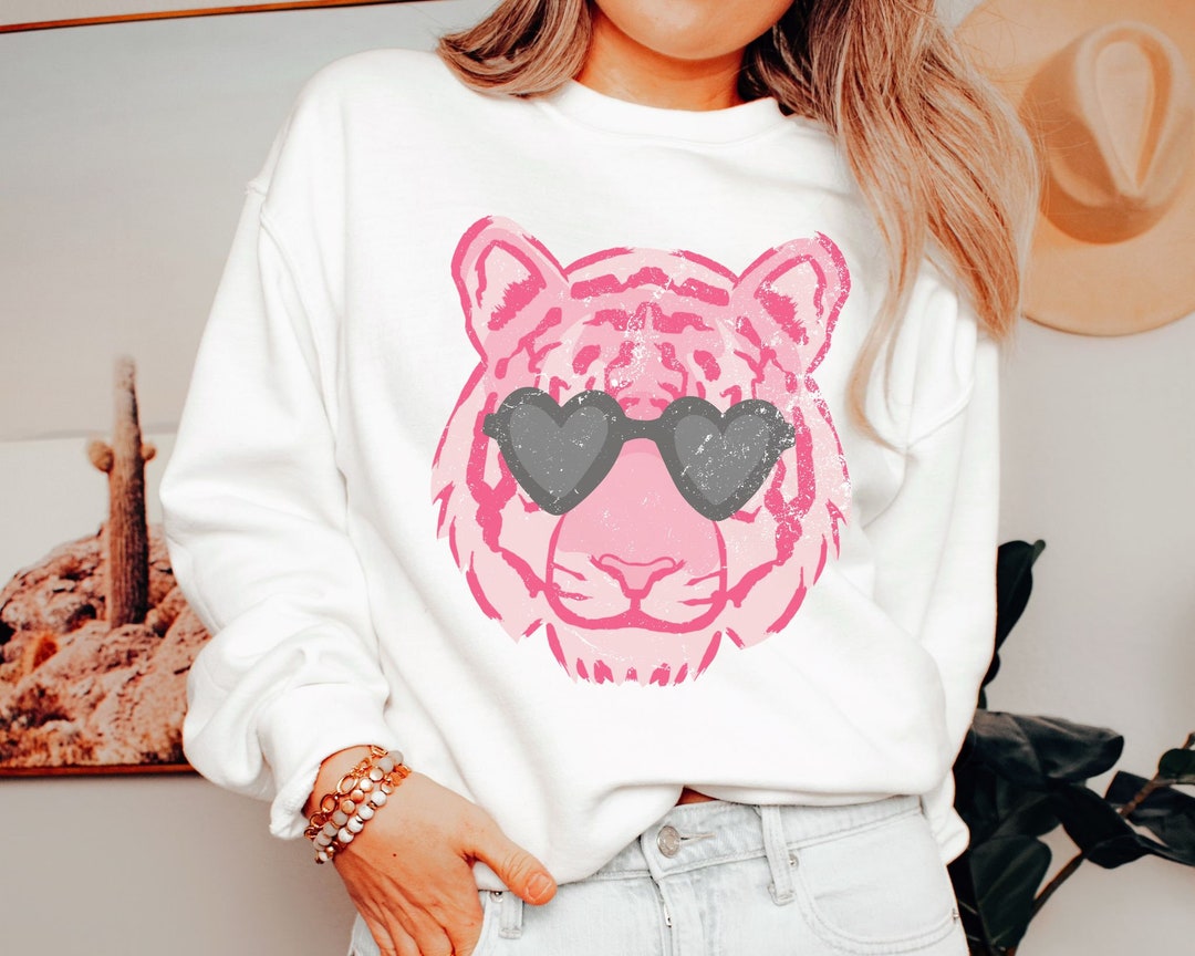Vintage Tiger Sweatshirt, Tigers Mascot Shirt, Tigers Crewneck, Tigers ...