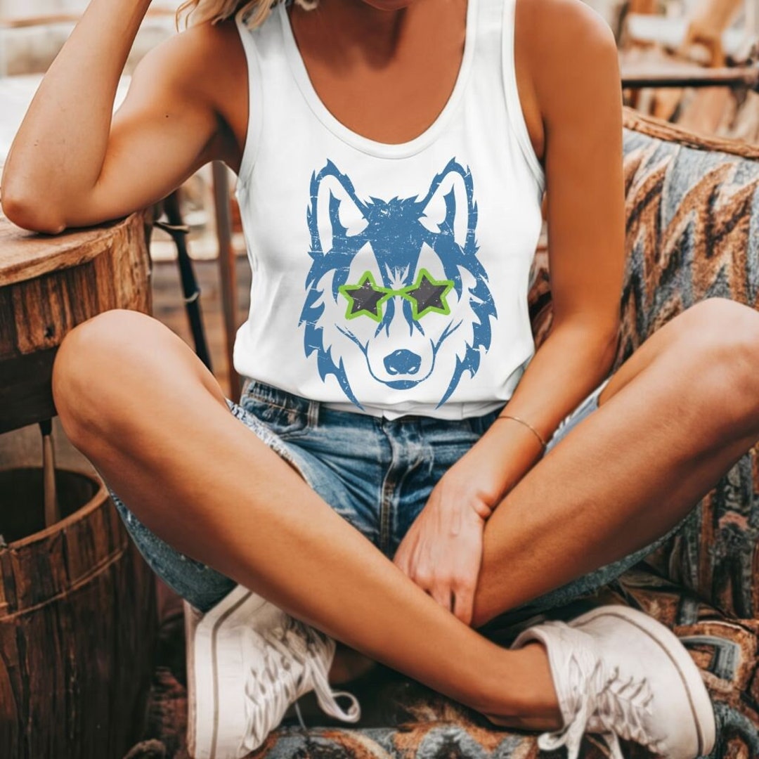 Wolf Mascot Tank Wolf Tank Top Wolf Shirt Minnesota Shirt - Etsy