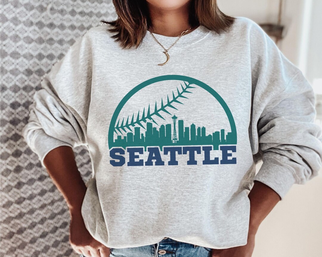Seattle Baseball Sweatshirt Seattle Crewneck Unisex Crewneck Game Day ...