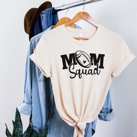 Mom Squad Football Shirt Football Mom Shirt Mom of Boys - Etsy