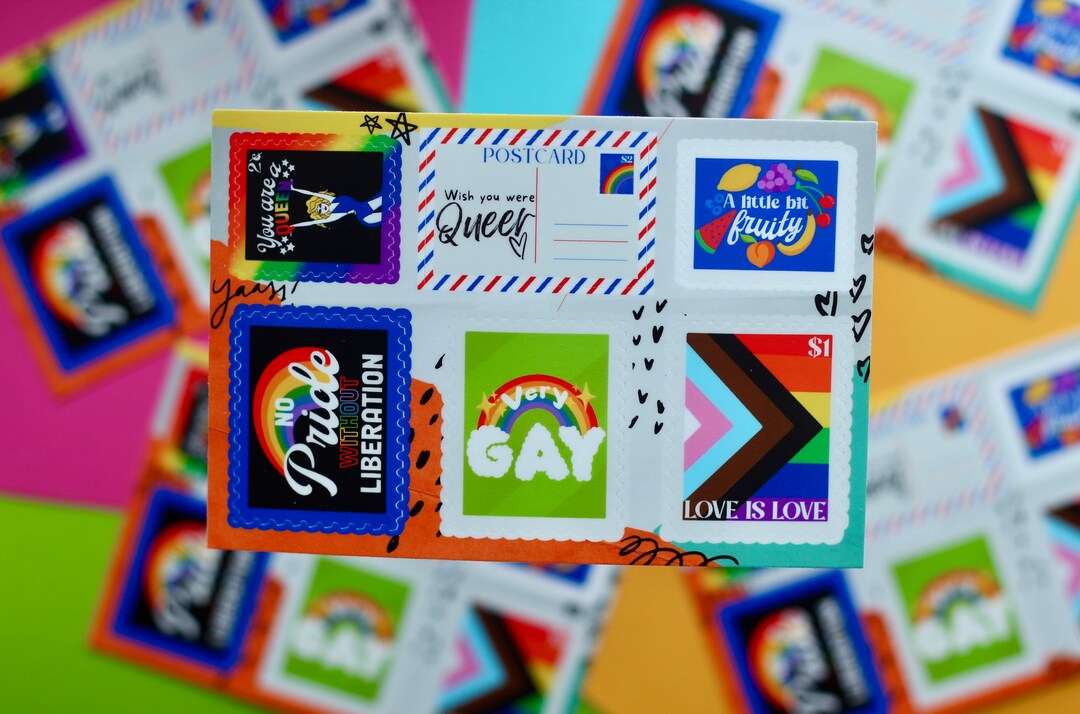 PRIDE STICKER SHEET Lgbtqia2s+ Very Gay Drag Queen Queer Pack 6 Designs Rainbow Love Water ...