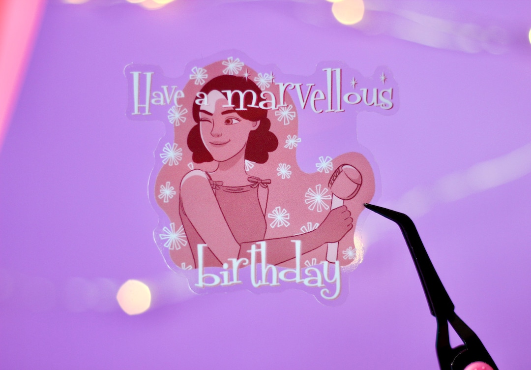 The MARVELOUS MRS. MAISEL Birthday Sticker Midge Tv Gaslight Dress ...