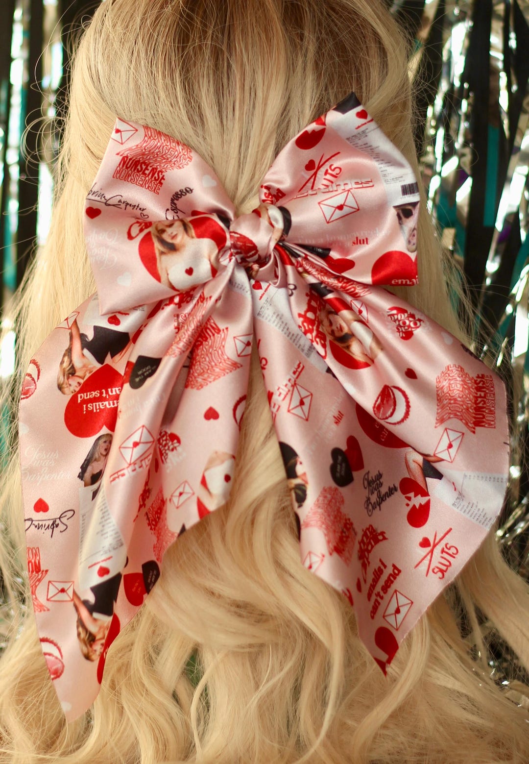 SABRINA Inspired Satin Oversized Hair Bow Gift Idea Cause Im a Singer ...