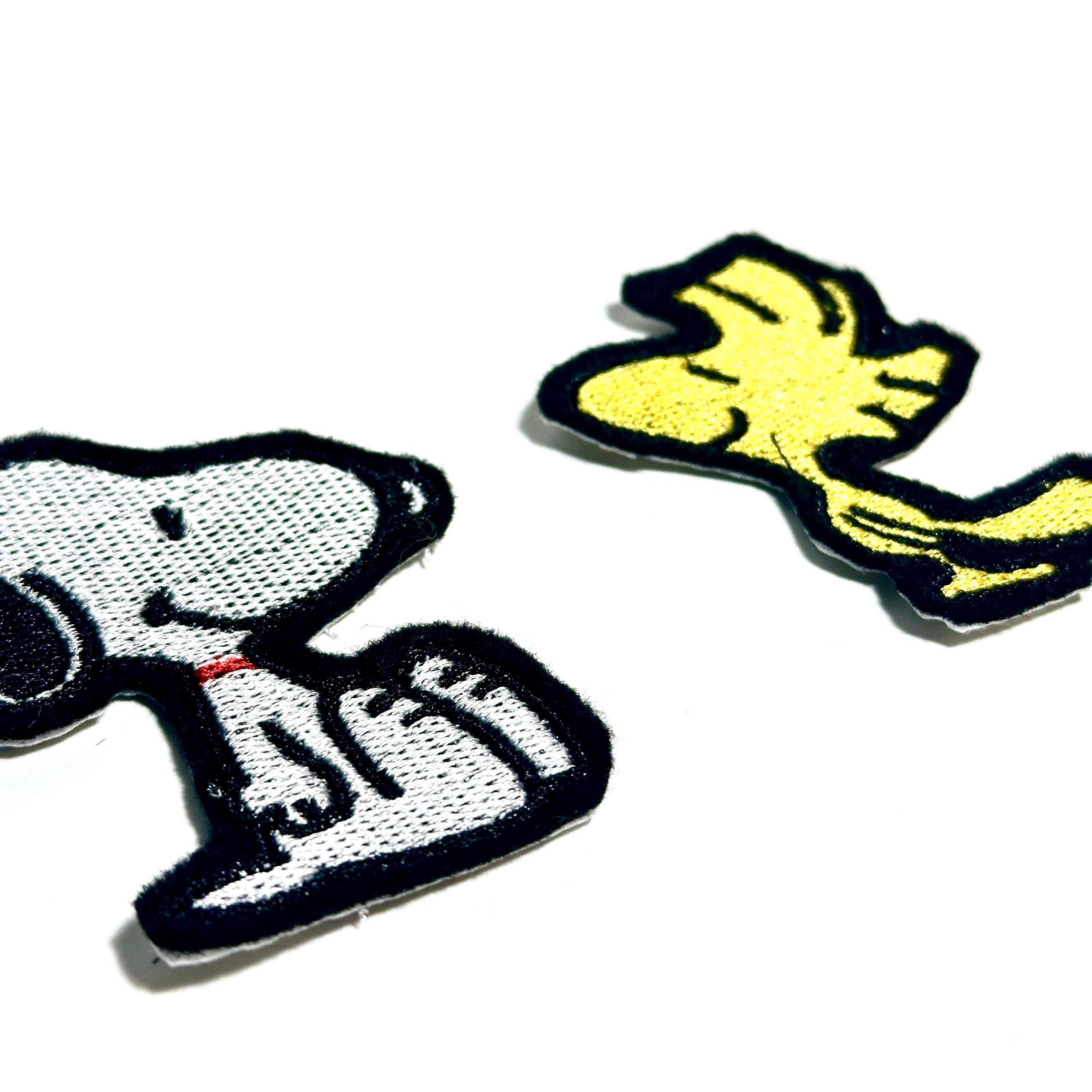 Snoopy or Woodstock Embroidered Patch | Iron on or Sew on | Peanuts ...