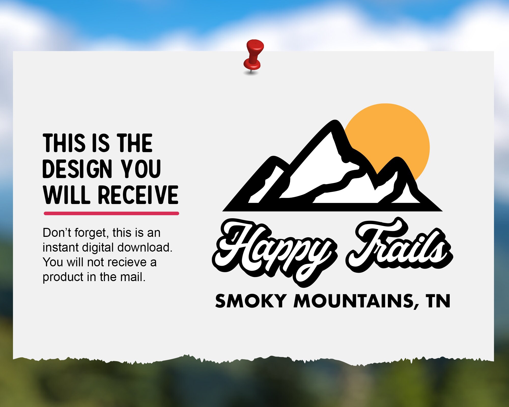 Happy Trails Happy Tails Smoky Mountain SVG Digital - Etsy