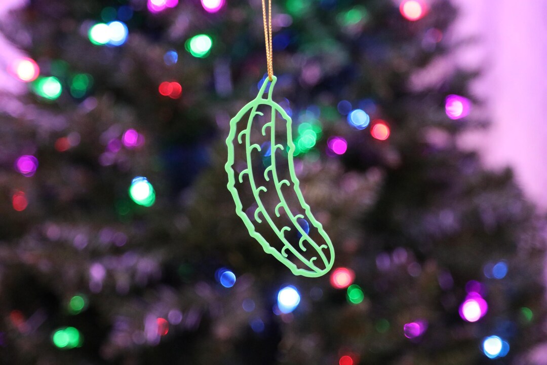 Whimsical Pickle Christmas Ornament: Good Luck Charm - Etsy