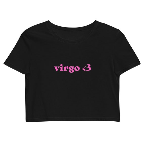 Y2k Crop Baby Tee With Zodiac Sign Virgo - Etsy