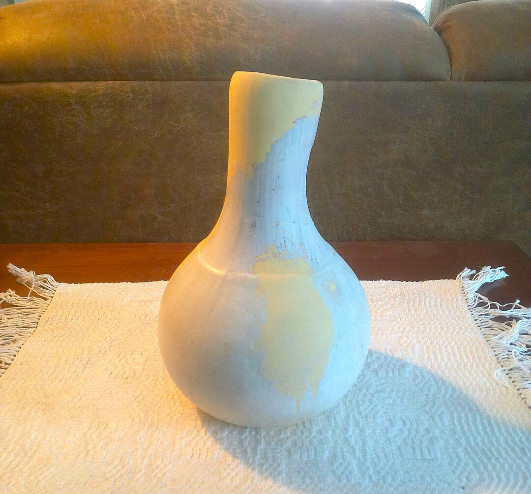Vintage Weller Art Pottery Gourd Vase. Made in the 1930s, Matte Finish ...