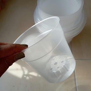 Transparent Pot for Interior Plants 12 Cm Clear Plastic Pots for Plant ...