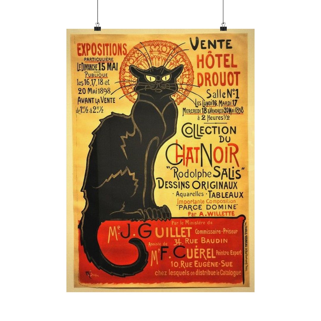Le Chat Noir Cabaret Vertical Posters - Etsy