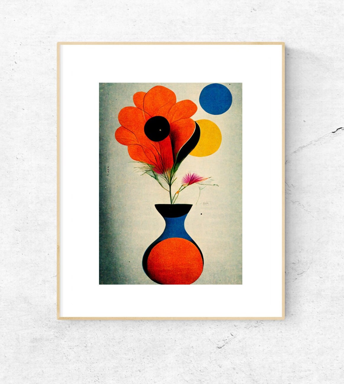JOAN MIRO Style Print / Abstract Flowers / Miro Style Downloadable ...