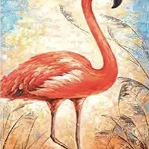 Diamond Painting Flamingo Art Kit - Etsy