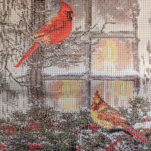 Cardinal Diamond Painting Kit 30x40cm Full ROUND Drill Cardinal Diamond ...