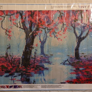 Pink Trees Diamond Painting Kit Trees Full Round Drill 35x45cm Tree ...