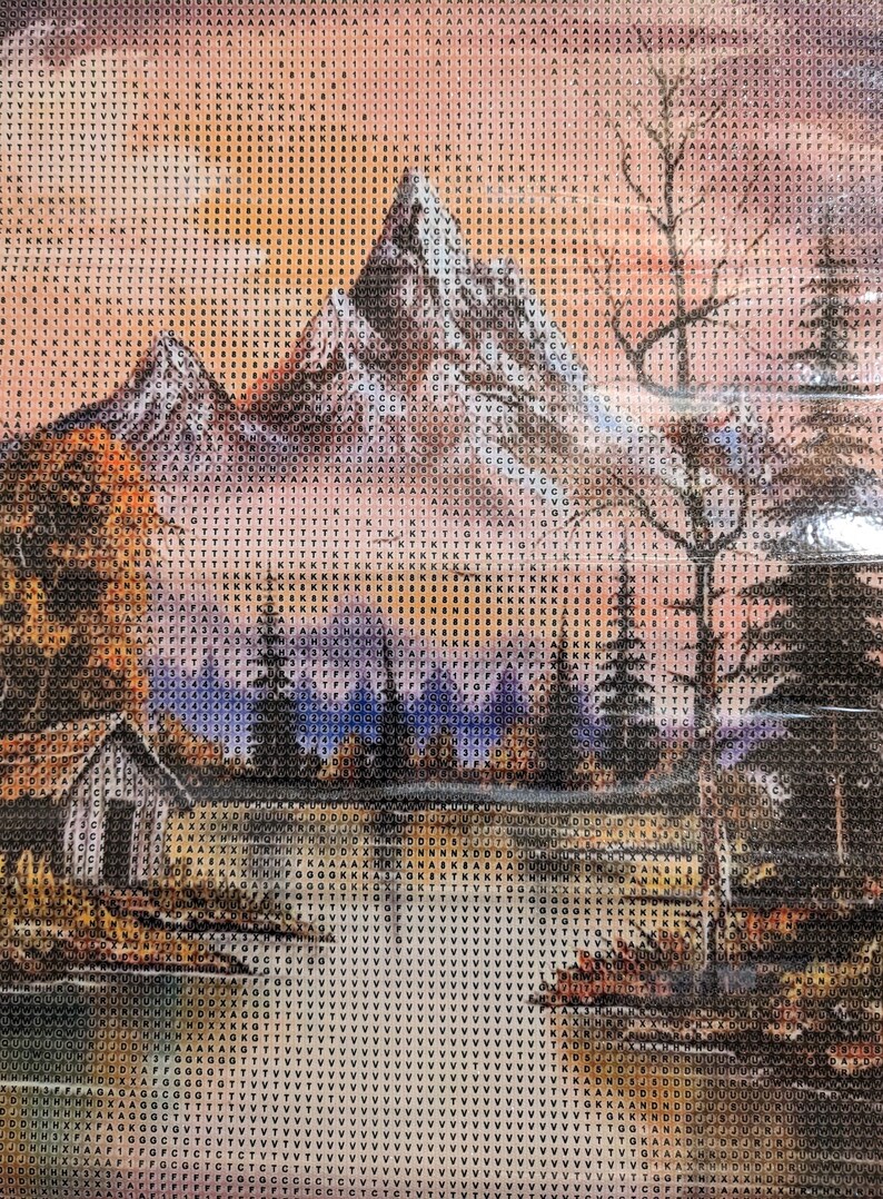 Mountain Landscape Diamond Painting Kit 30x40cm Full ROUND Drill ...