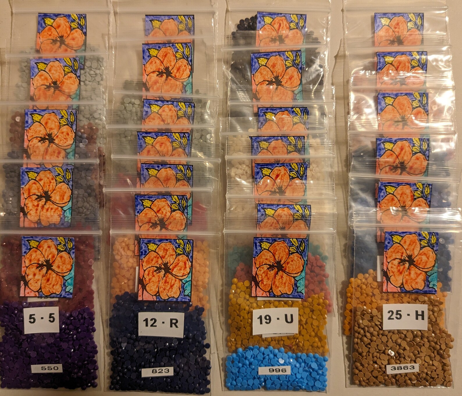 Floral Diamond Painting Kit 30x40cm Full ROUND Drill Floral Diamond Art ...