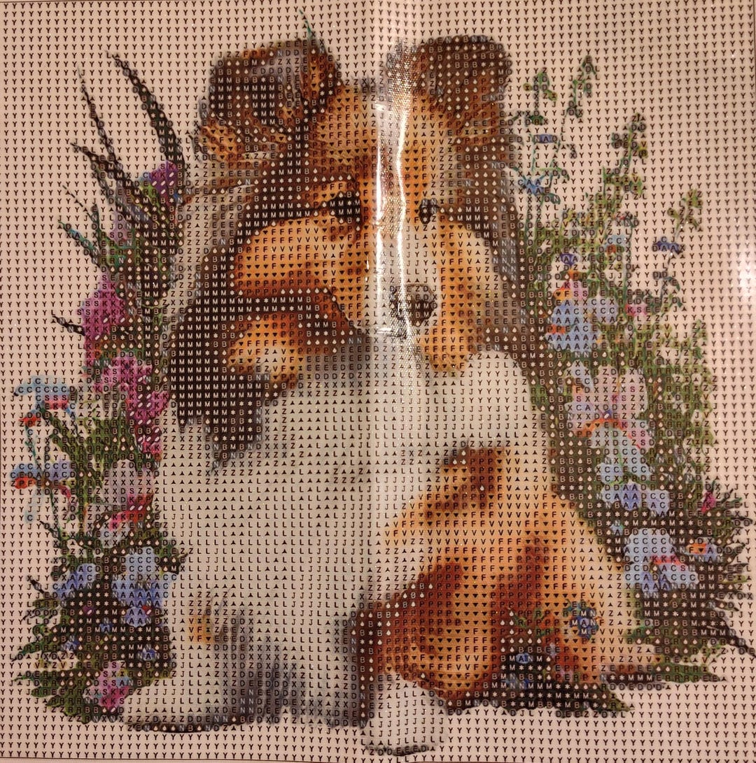 Dog Diamond Painting Kit 30x30cm Full Round Drill Dog Diamond Art Dog ...