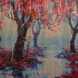 Pink Trees Diamond Painting Kit Trees Full ROUND Drill 35x45cm Tree ...