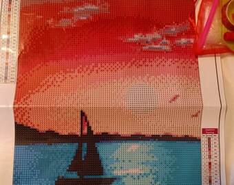 Sunset Dot Painting - Etsy