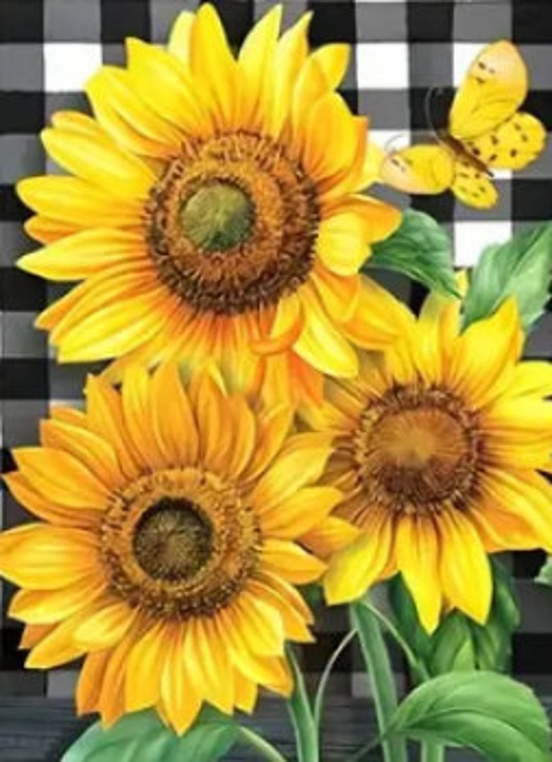 Sunflower Diamond Painting Kit 30x40cm Full ROUND Drill Sunflower ...