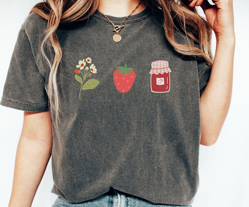 Strawberry Shirt, Strawberry Jam Tshirt, Comfort Colors© T Shirt, Best ...