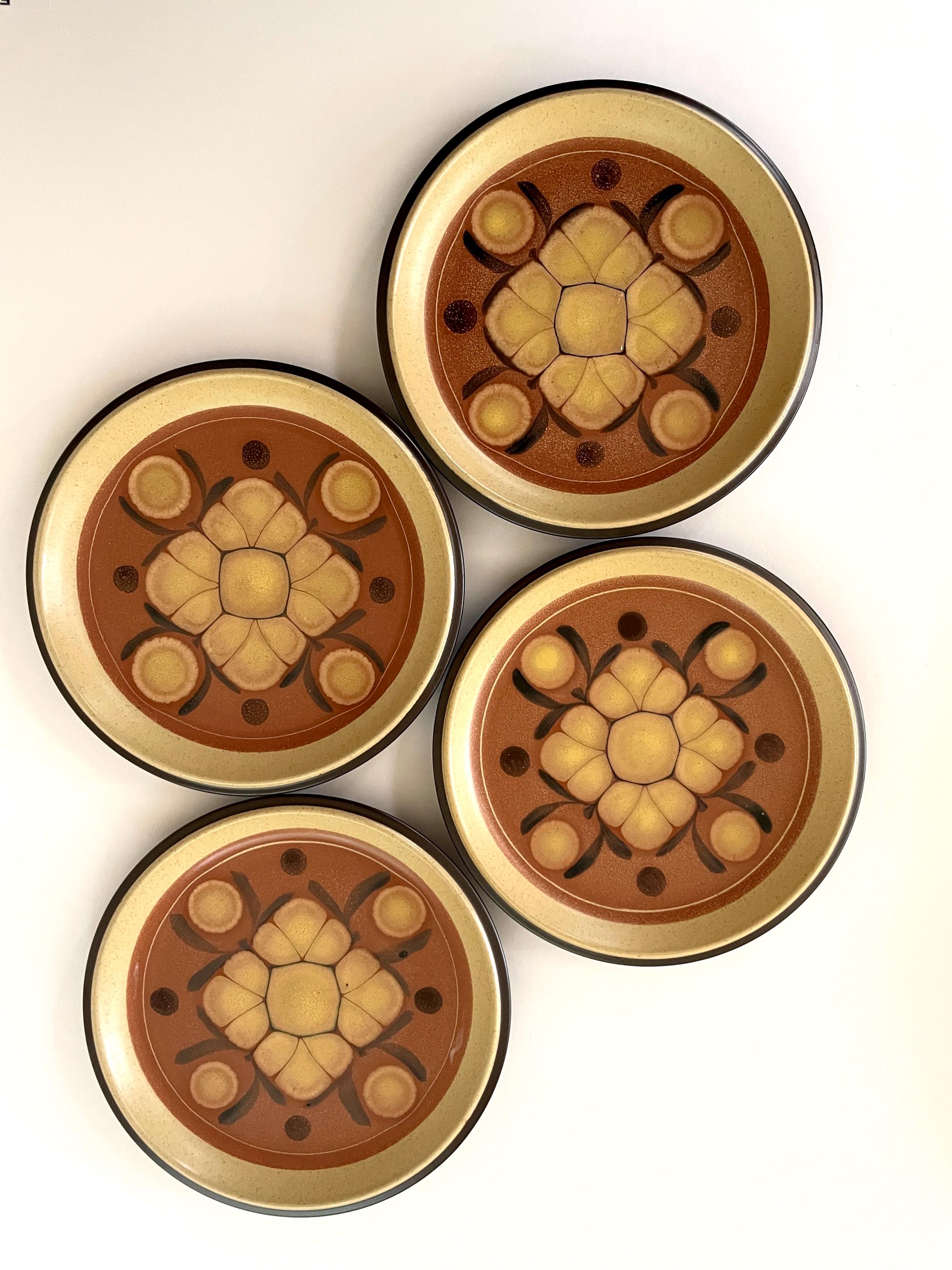 Noritake “folkstone” Salad Plates | Vintage Noritake Stoneware Plates ...