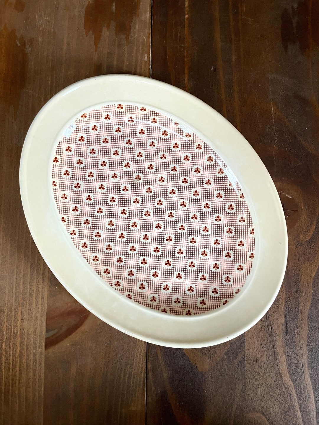Vintage Retro Serving Platter | Picnic Platter | Potluck Platter ...