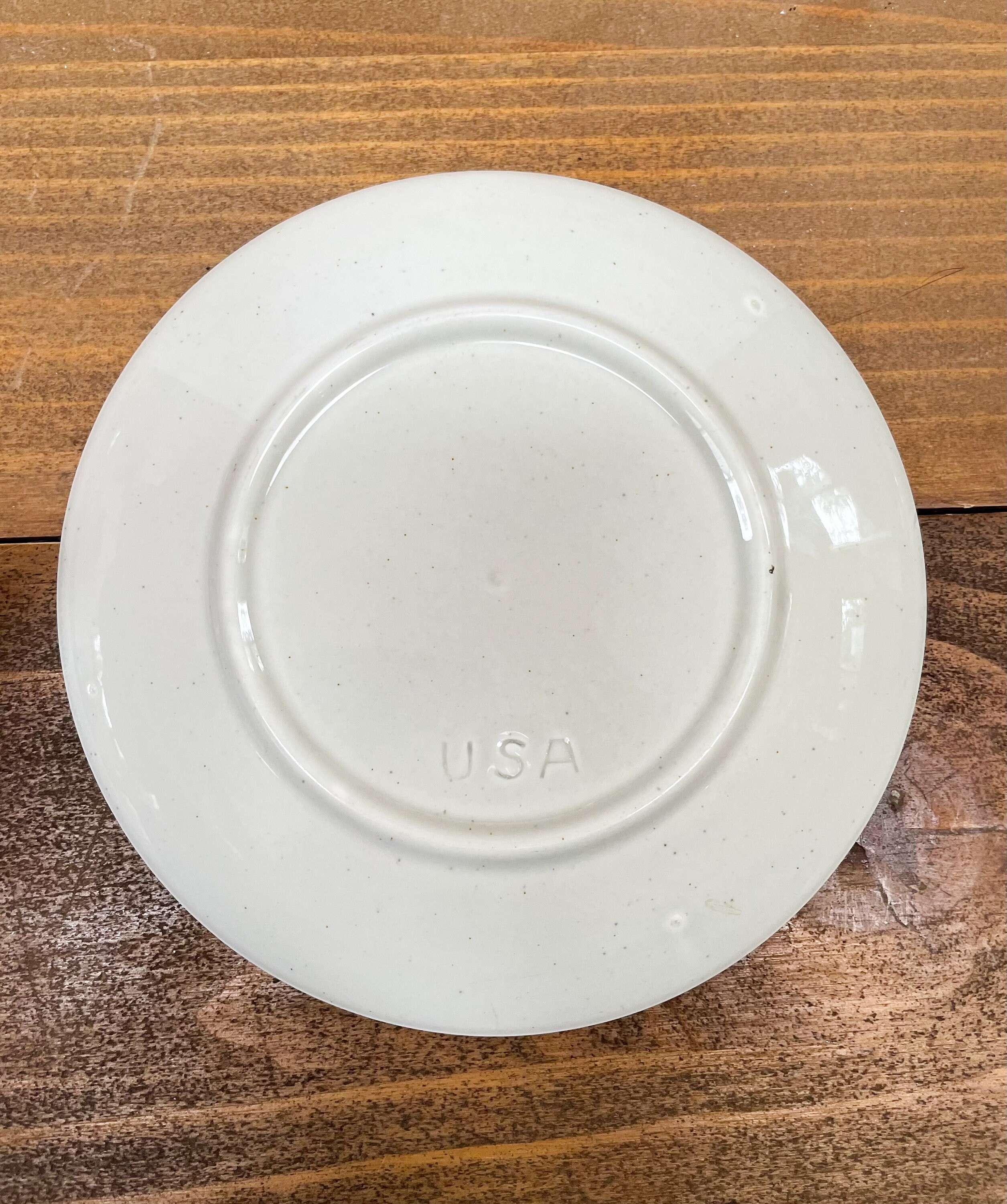 Set of 5 Vintage MCM Stoneware Plates | Set of 5| Mid Century Appetizer ...