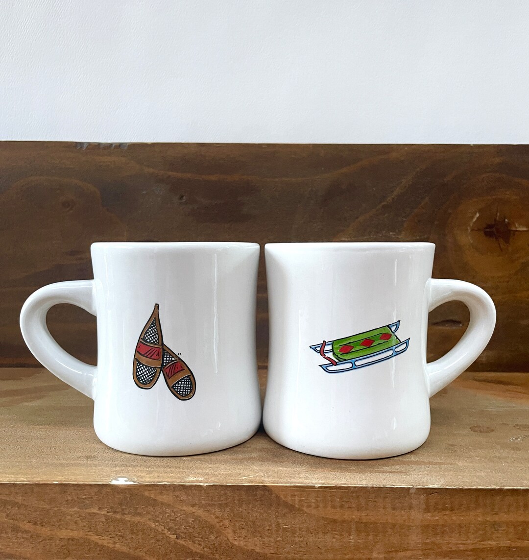 Vintage Hot Chocolate Mugs | Vintage Holiday Mugs | Vintage Diner Style ...