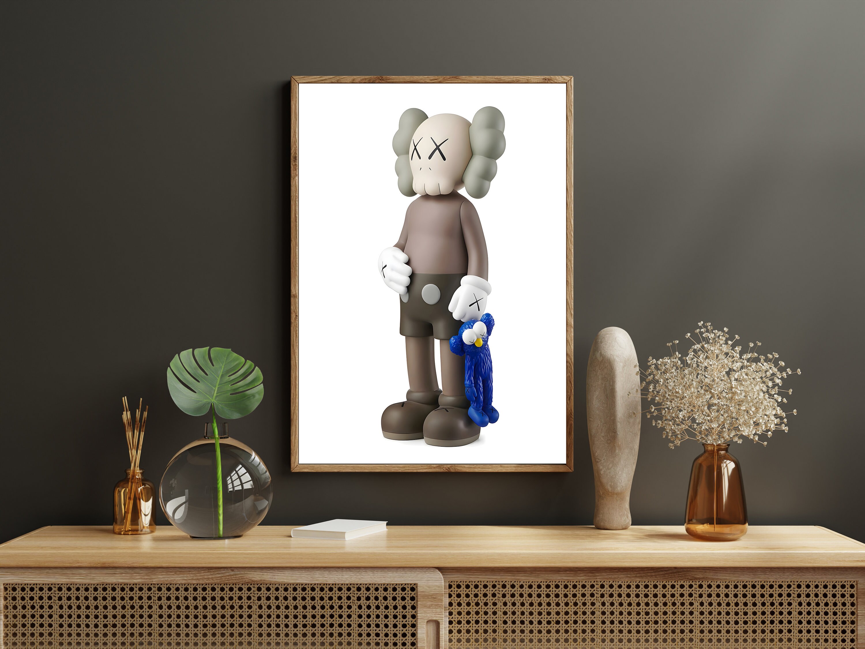 Kaws Kaws Art Elmo Skeleton Pop Art . Wall Art Fine - Etsy