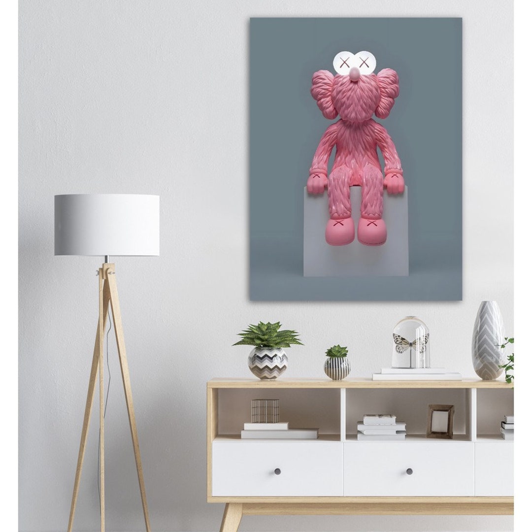 Kaws Kaws Art Elmo Skeleton Pop Art Photography . Wall - Etsy