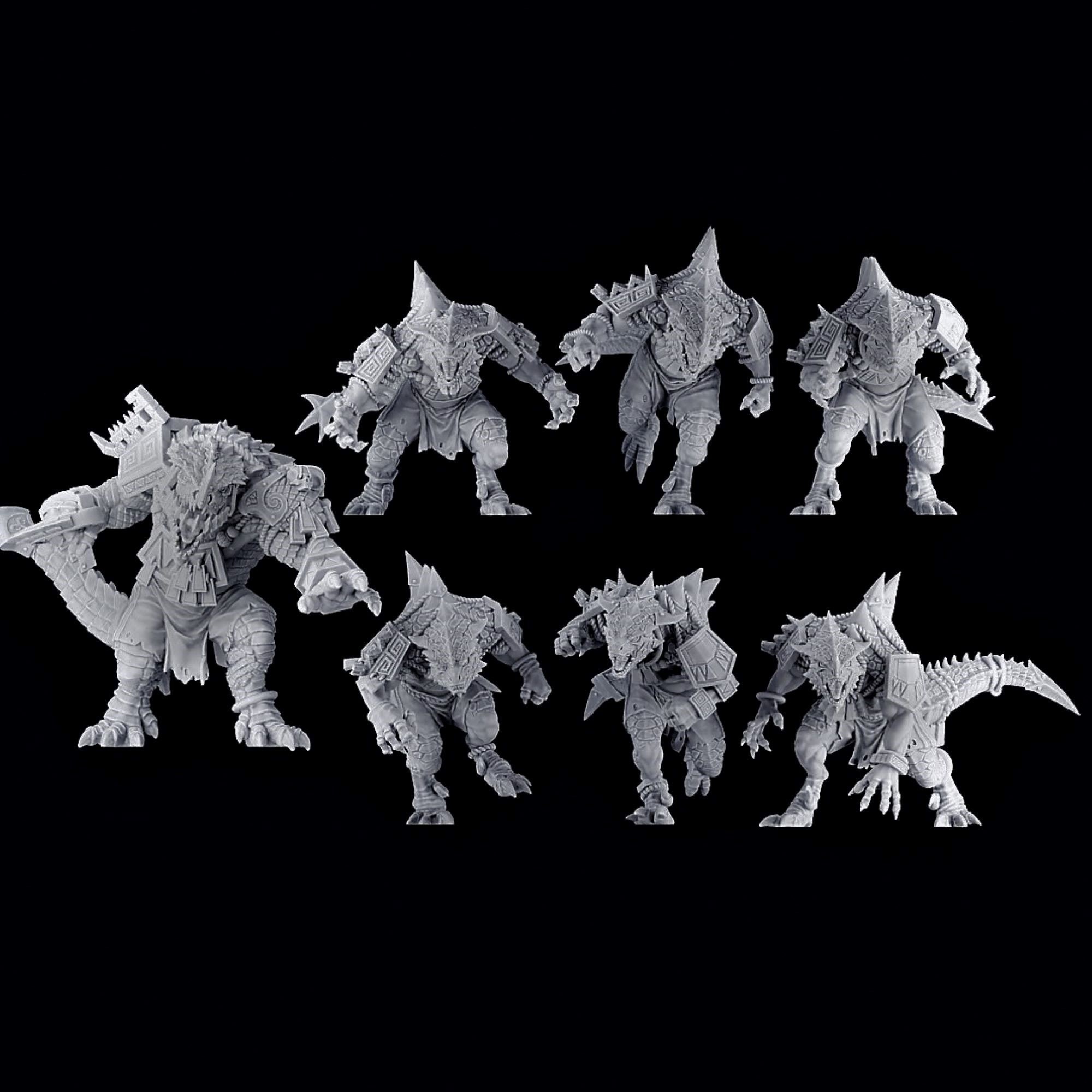 Lizardmen Team Brutefun Tabletop Lizards Skinks Chameleon - Etsy