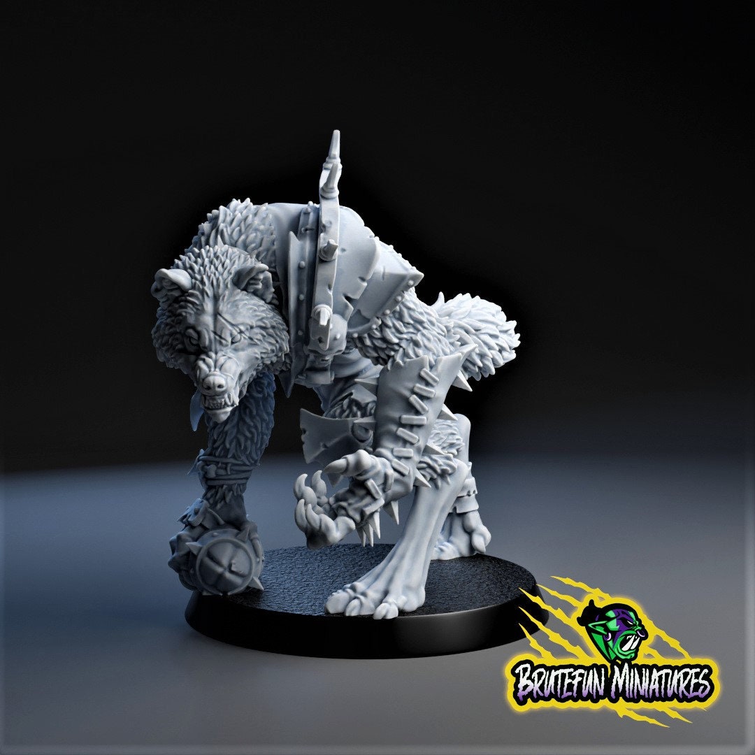 Werewolf Star Player Table Top Fantasy Football Bowl Brutefun - Etsy UK