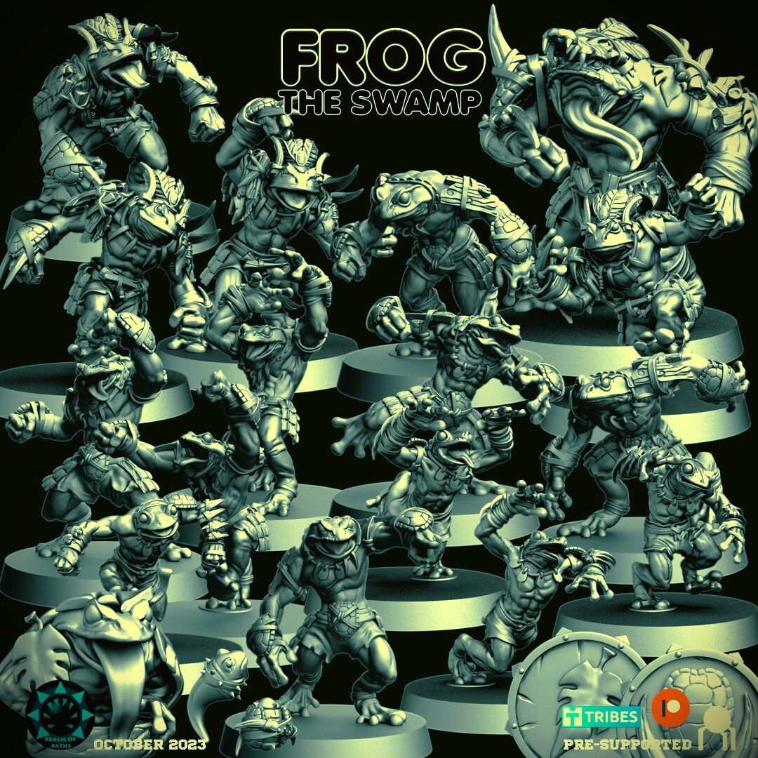 Slaan Team Frogs Swamp Bowl Realm of Paths Fantasy Football - Etsy