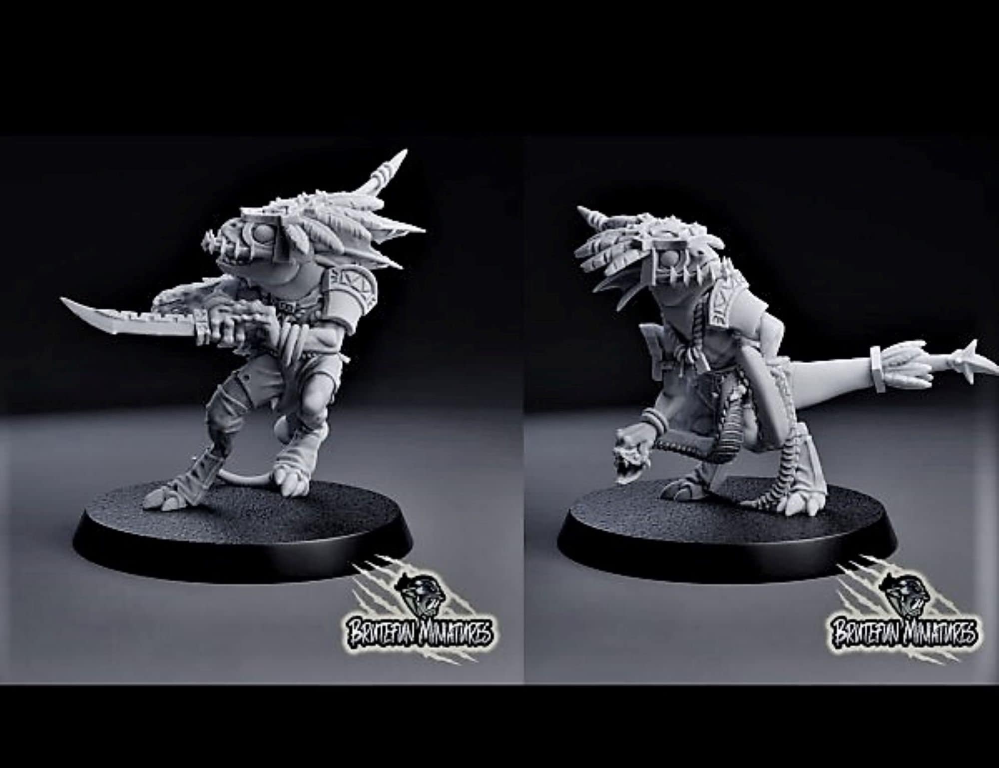 Lizardmen Team Brutefun Tabletop Lizards Skinks Chameleon - Etsy