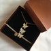 18k Butterfly Set, Gold Butterfly Necklace, Personalized Butterfly ...