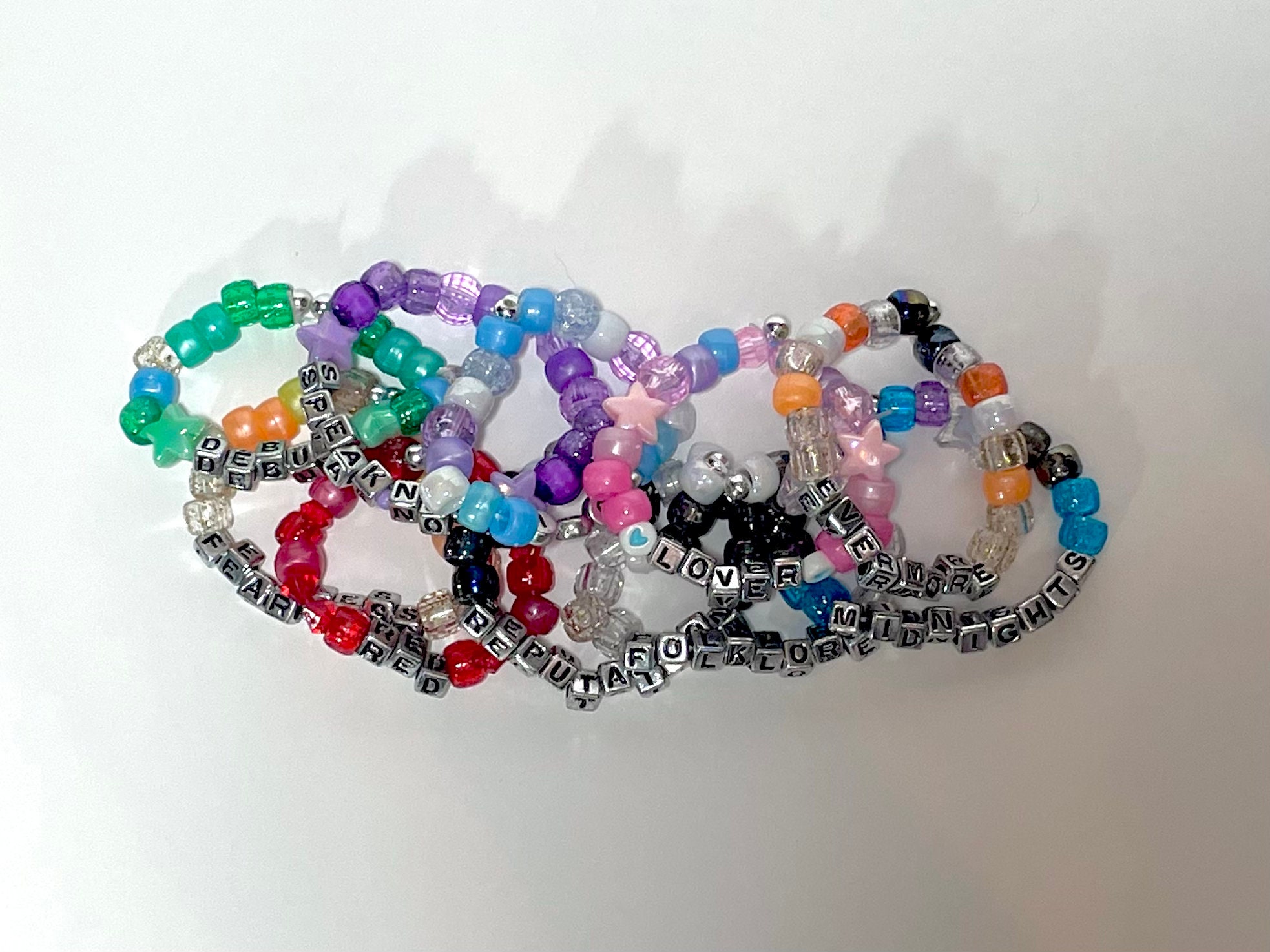Eras Tour Beaded Friendship Bracelets - Album Bracelets - Bracelet ...