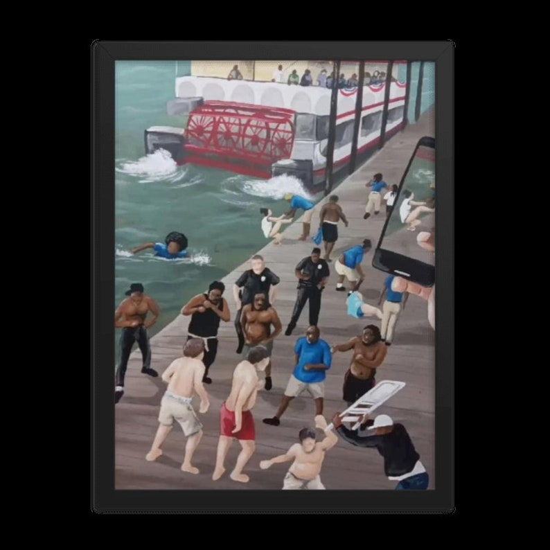 Alabama Brawl Painting Custom Montgomery Photo Riverboat - Etsy