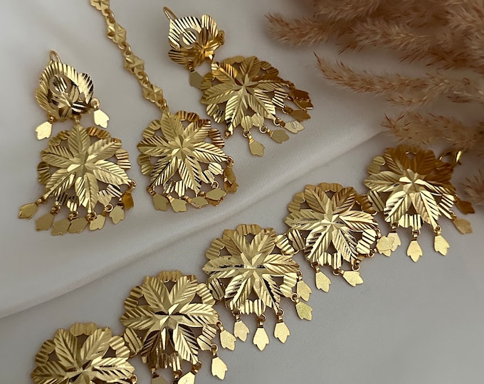 Jadau Choker Set and Rani Haar Combo/ Indian Bridal Set/punjabi Jadau ...