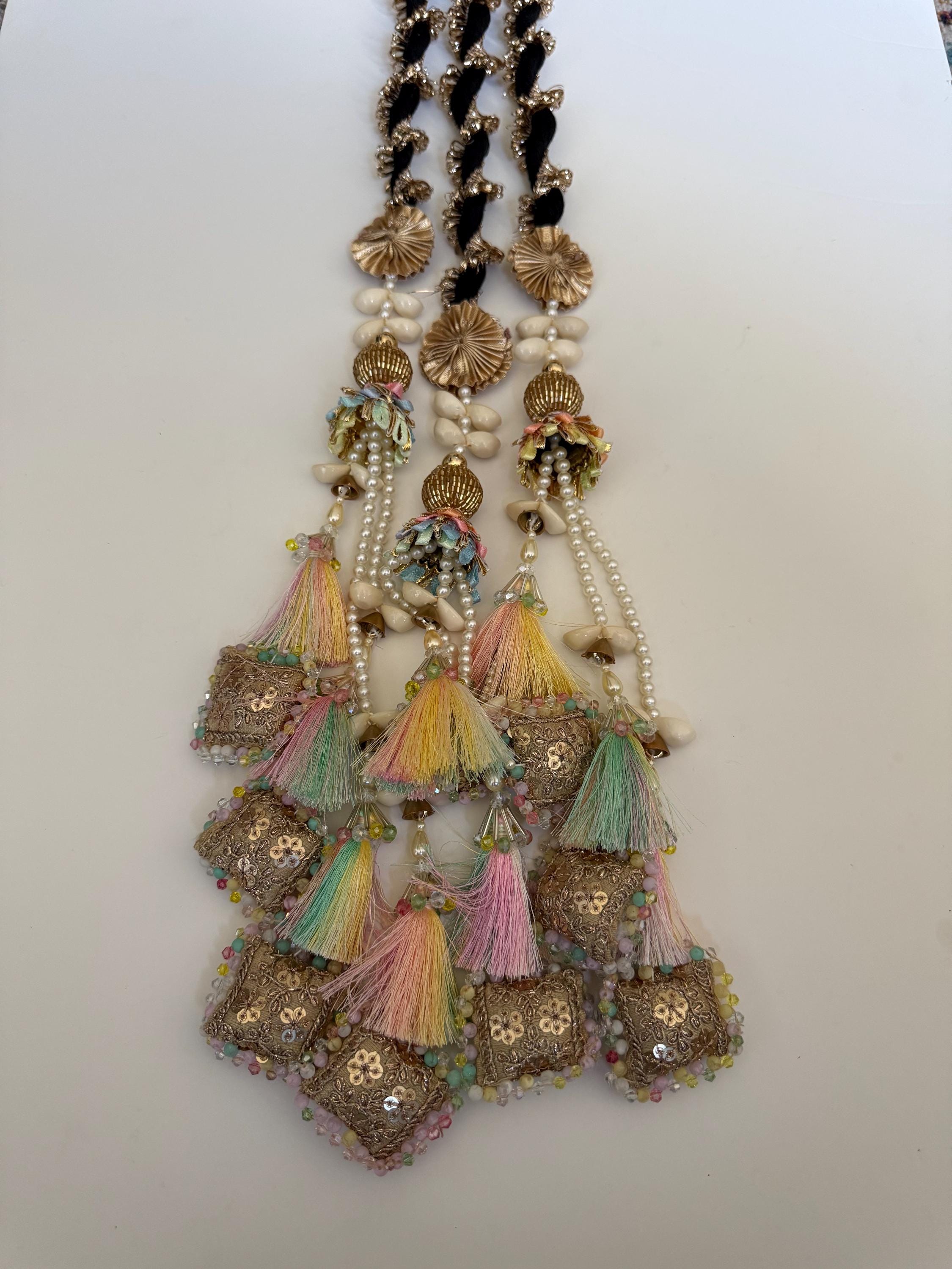 Pastel Paranda Traditional Punjabi Multicolor Indian Hair Accessories ...