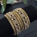 Gold Stone Kade X Bangles/indian Bangles/punjabi Bangles Set, Metal ...
