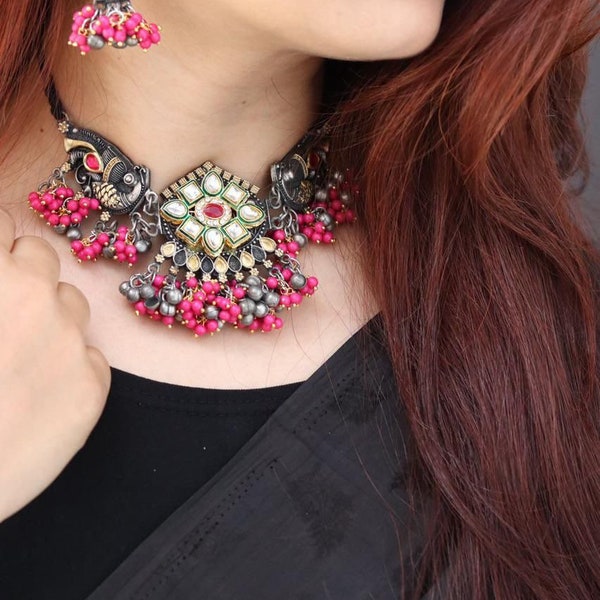 Oxidized Pink Jewelry - Etsy