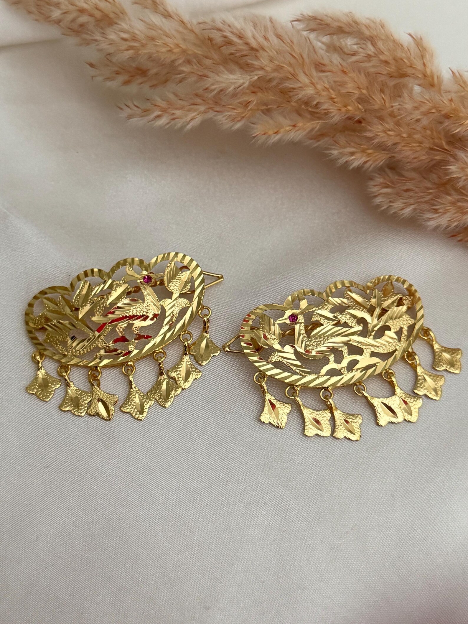 Punjabi Traditional Piple Patti Hair Pins/punjabi Hair Accessories/gold ...