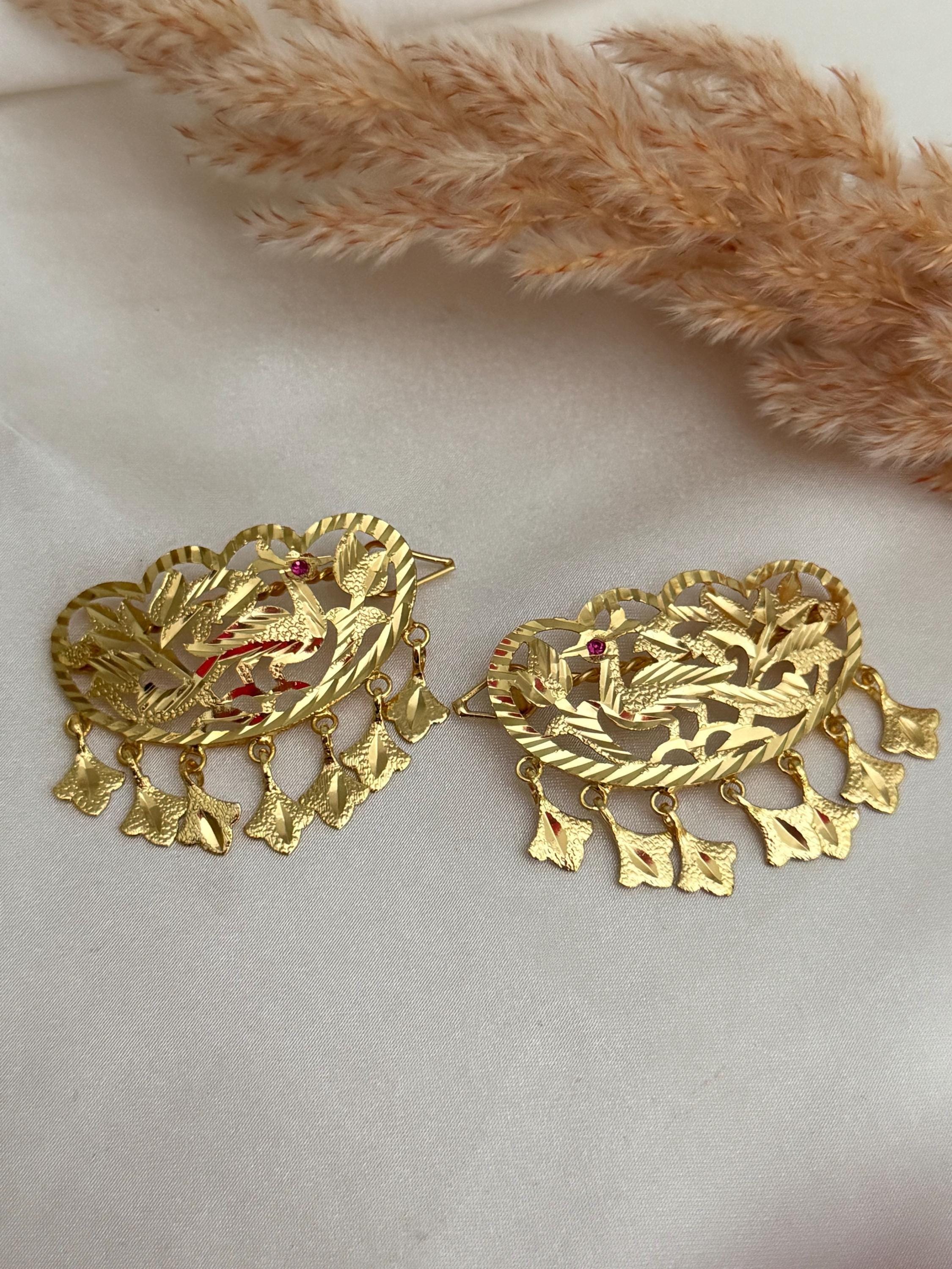 Punjabi Traditional Piple Patti Hair Pins/punjabi Hair Accessories/gold ...