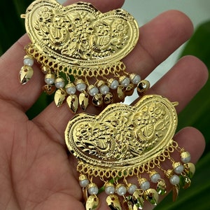 Punjabi Traditional Piple Patti Hair Pins/punjabi Hair Accessories/gold ...