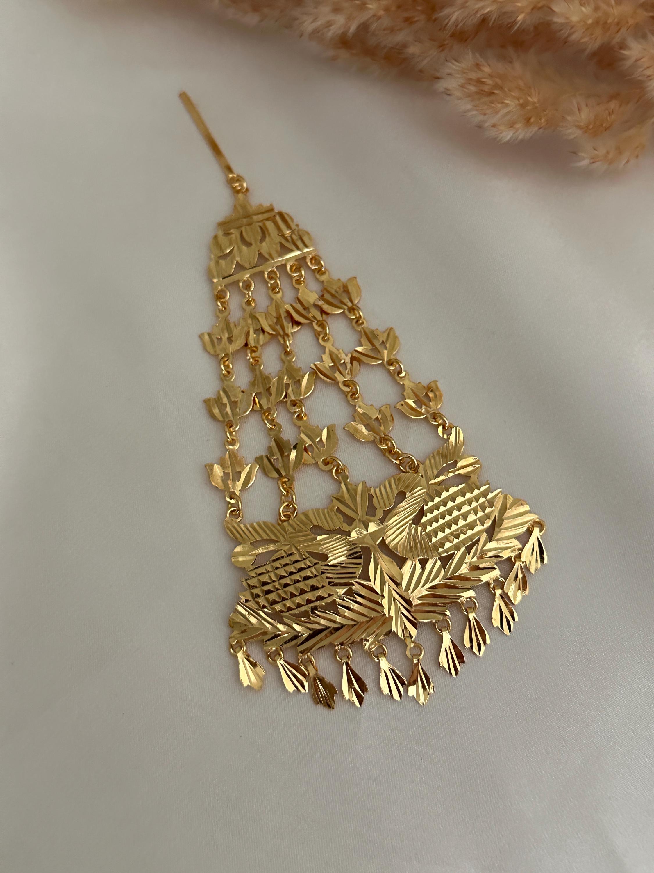 Traditiona Punjabi Gold Passa Piple Patti Indian Hair Accessories ...