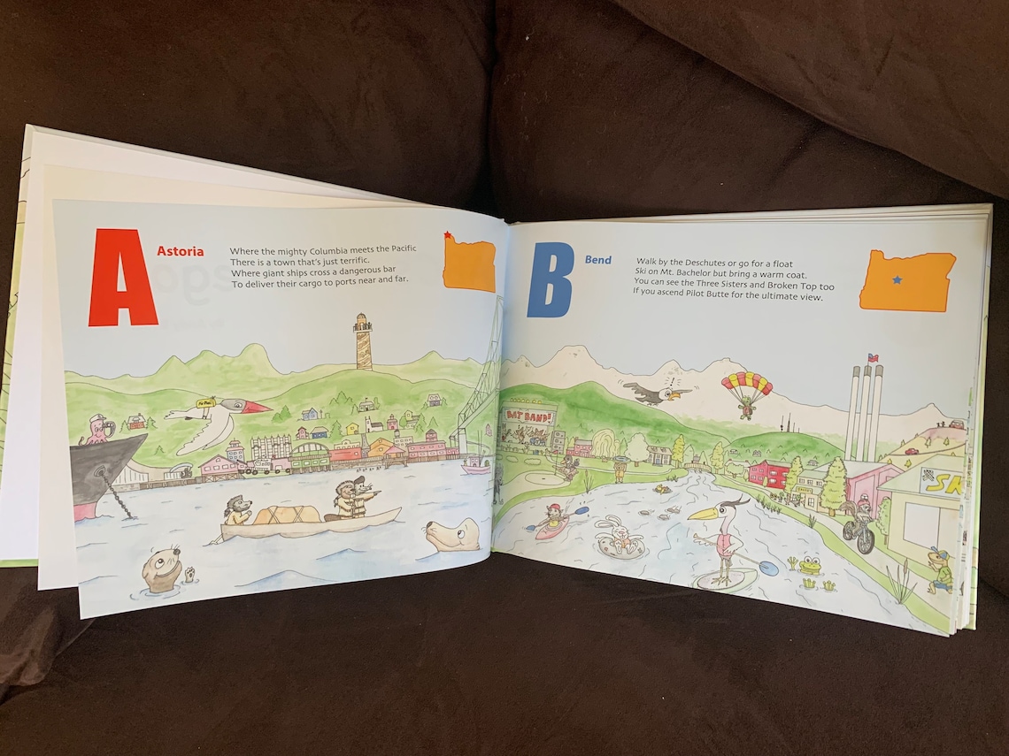 Abc's of Oregon Book - Etsy