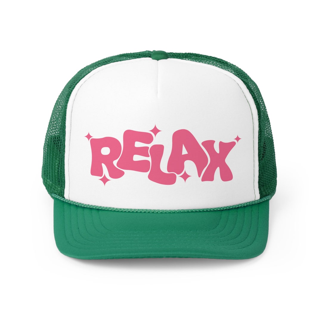Relax Vinyl Trucker Hat - Etsy