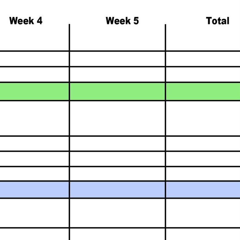 Monthly Cash Flow Chart - Etsy