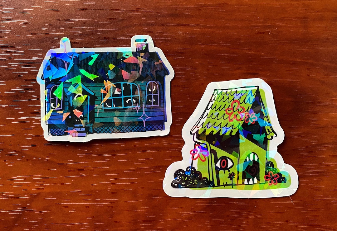 HOLO HOUSES - Vinyl Stickers - Etsy